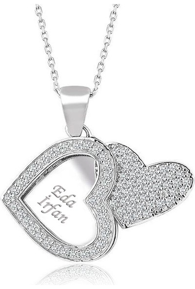 Vaoov Kişiye Özel Açılan Kalp Kolye Ks0002B