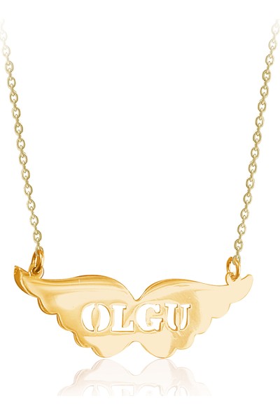 Vaoov Kişiye Özel İsimli Melek Kolye Ks0013S