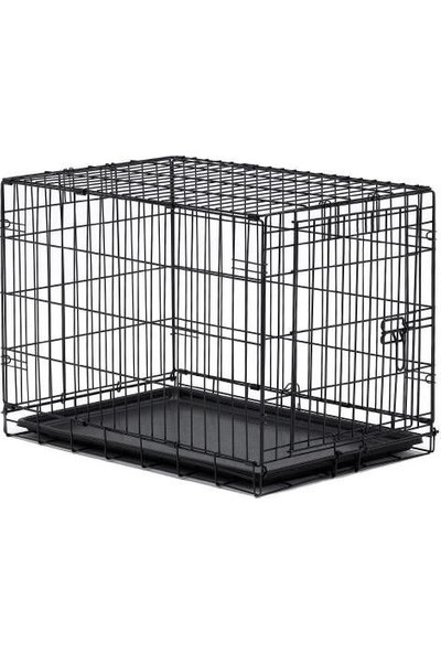 Can Katlanır Tel Köpek Kafesi 91 x 58 x 64 cm