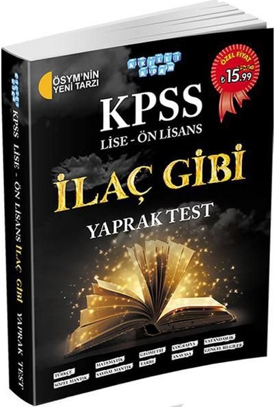 Akıllı Adam Kpss Lise Ön Lisans İlaç Gibi Yaprak Test