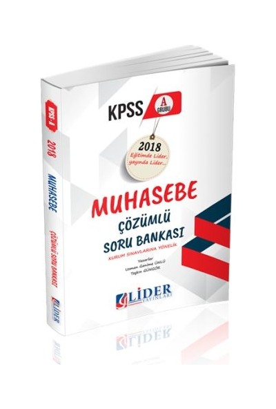 Lider 2018 Kpss A Muhasebe Çözümlü Soru Bankası