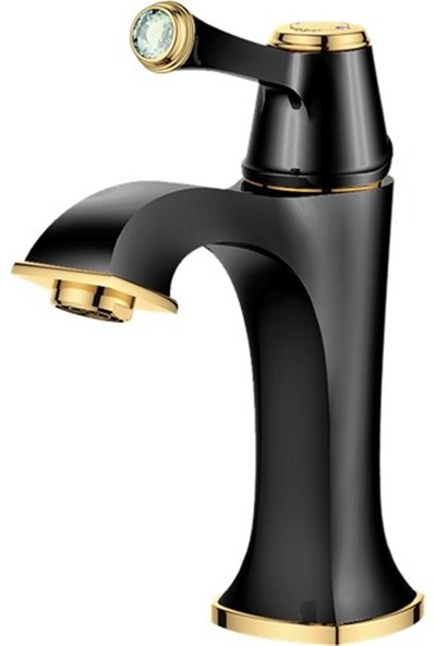 Creavit Eg1500 Elegant Lavabo Bataryası Siyah Altın