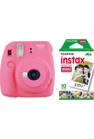 Instax mini 9 Makine+10'lu Film+Askı