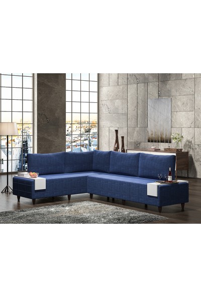 Evdemo İnferno Köşe Koltuk Takımı Mavi Evdemo İnferno Köşe Koltuk Takımı Mavi