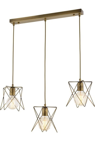 MONDİ 3 LÜ SIRALI ESKİTME SARKIT MODERN RETRO AVİZE MONDİ 3 LÜ SIRALI ESKİTME SARKIT MODERN RETRO AVİZE