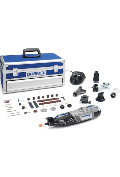 Dremel 8220 Akülü El Motoru 12 V Li-ion 65 Aksesuarlı 5 Bağlantı Parçalı