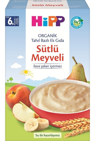 HiPP Organik Sütlü Meyveli 250 gr.