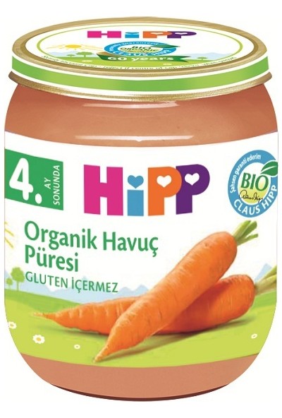 HiPP Organik Havuç Püresi 125 gr.
