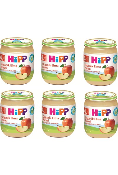 HiPP Organik Elma Püresi 125 gr. 6 Adet