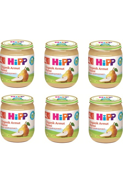 HiPP Organik Armut Püresi 125 gr. 6 Adet HiPP Organik Armut Püresi 125 gr. 6 Adet