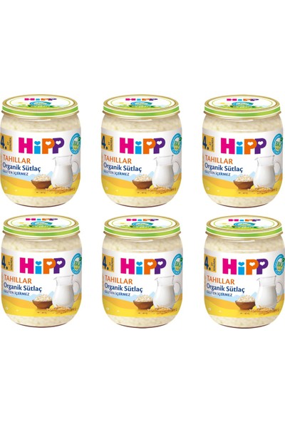 HiPP Organik Sütlaç Kavanoz 125 gr. 6 Adet