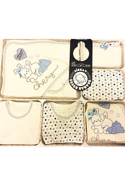 Juutta Tavşanlı-11 Parça Erkek Bebek Hastane Çıkışı, Zıbın Takım Juutta Tavşanlı-11 Parça Erkek Bebek Hastane Çıkışı, Zıbın Takım