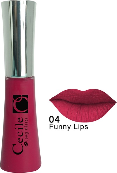 Cecile Kalıcı Mat Ruj / Long Kisses Lipgloss 04