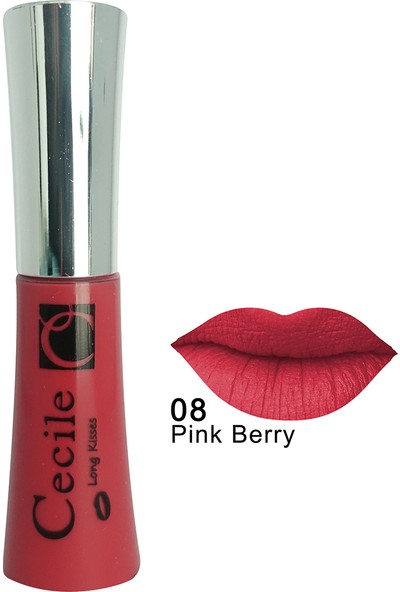 Cecile Kalıcı Mat Ruj / Long Kisses Lipgloss 08