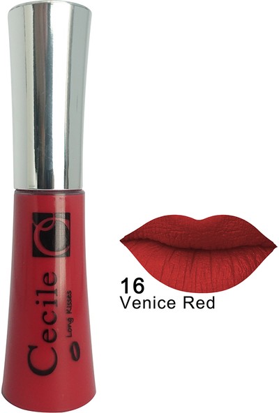 Cecile Kalıcı Mat Ruj / Long Kisses Lipgloss 16