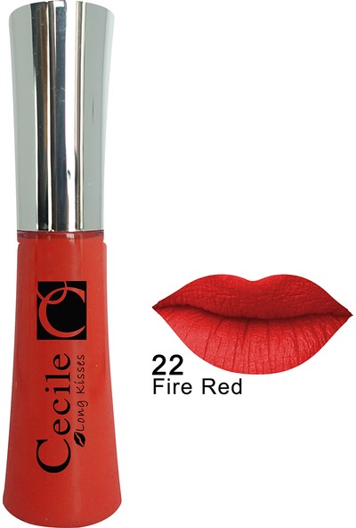 Cecile Kalıcı Mat Ruj / Long Kisses Lipgloss 22