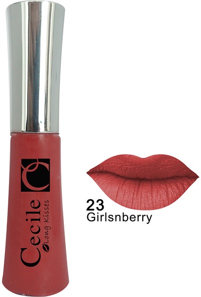 Cecile Kalıcı Mat Ruj / Long Kisses Lipgloss 23