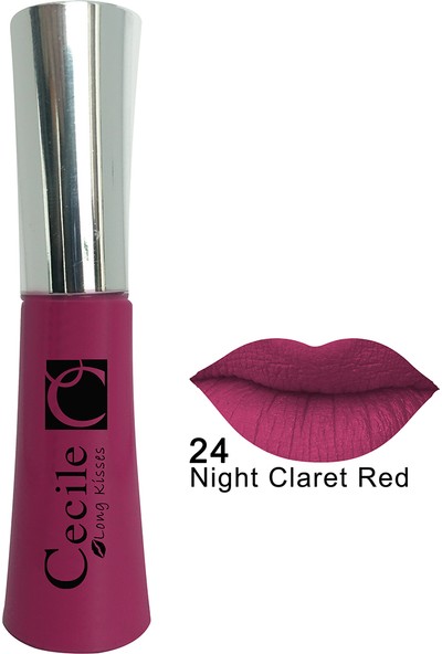Cecile Kalıcı Mat Ruj / Long Kisses Lipgloss 24