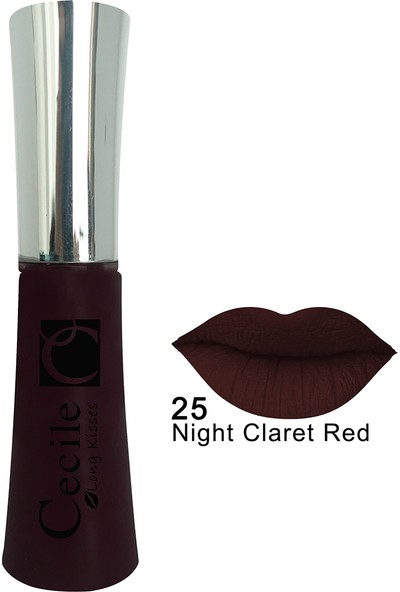 Cecile Kalıcı Mat Ruj / Long Kisses Lipgloss 25