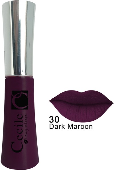 Cecile Kalıcı Mat Ruj / Long Kisses Lipgloss 30
