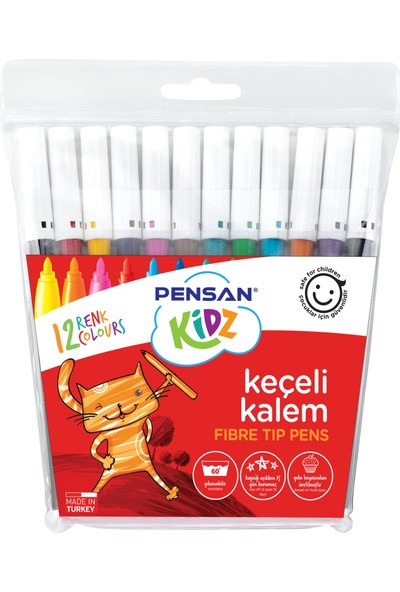 Pensan Kıdz Keçeli Kalem 12’Li Kutu Pensan Kıdz Keçeli Kalem 12’Li Kutu