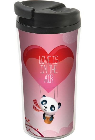 Allmug İç-Dış Plastik Termos- Love İs İn The Air Allmug İç-Dış Plastik Termos- Love İs İn The Air