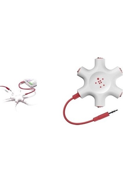 Belkin Blk-F8z274btred Multi Headphone Çoklayıcı Kablo Belkin Blk-F8z274btred Multi Headphone Çoklayıcı Kablo