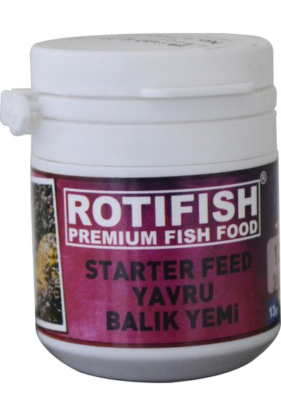 Rotifish Starter Feed No:1 Yavru Balık Yemi 13Gr. Rotifish Starter Feed No:1 Yavru Balık Yemi 13Gr.