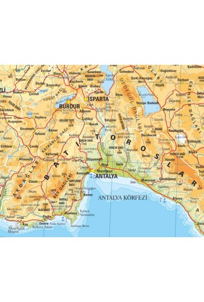 Türkiye Fiziki 100X140Cm Türkiye Fiziki 100X140Cm