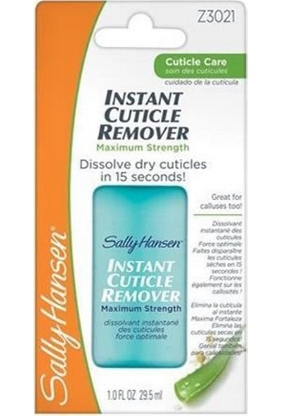 Sally Hansen Instant Cuticle Remover - 15 Saniyede Tırnak Eti Çıkarıcı Sally Hansen Instant Cuticle Remover - 15 Saniyede Tırnak Eti Çıkarıcı