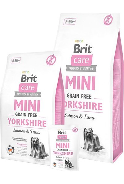 Brit Care Tahılsız Mini Yorkshire Somonlu Köpek Maması 2 kg