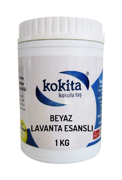 Kokita Beyaz Kokulu Taş Tozu Lavanta Esanslı 1 kg Kokita Beyaz Kokulu Taş Tozu Lavanta Esanslı 1 kg