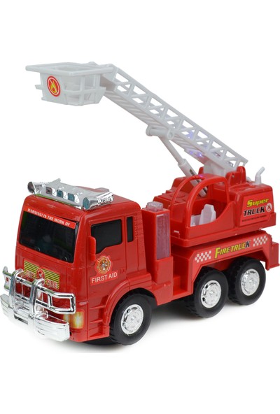 Power Hob Otomatik Direksiyon Işıklı Sesli Oyuncak İtfaiye Arabası Power Hob Otomatik Direksiyon Işıklı Sesli Oyuncak İtfaiye Arabası