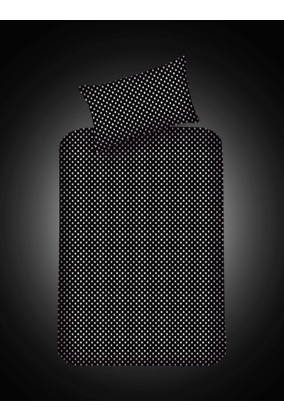 Eponj Home B&W Lastikli Çarşaf Seti Tek Kişilik SmallStar