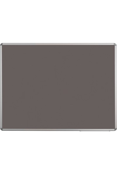 Penguen 120 Cm X 150 Cm Alüminyum Çerçeve Duvara Monte Gri Kumaşlı Pano
