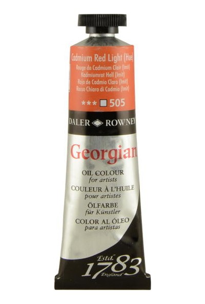 Daler Rowney Georgian Yağlı Boya 38ml - N:505 Cadmium Red Light Daler Rowney Georgian Yağlı Boya 38ml - N:505 Cadmium Red Light