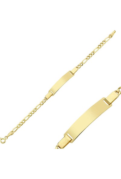 Sembol Gold Altın Çocuk Bileklik 14 Ayar Lazerle İsim Yazılır Sg42-6584 Sembol Gold Altın Çocuk Bileklik 14 Ayar Lazerle İsim Yazılır Sg42-6584