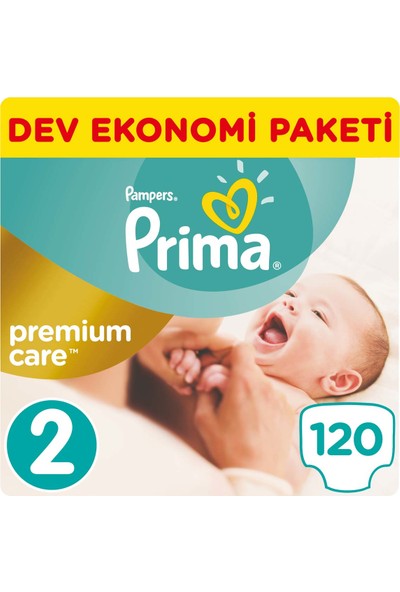 Prima Bebek Bezi Premium Care 2 Beden Mini Dev Ekonomi Paketi 120 Adet Prima Bebek Bezi Premium Care 2 Beden Mini Dev Ekonomi Paketi 120 Adet