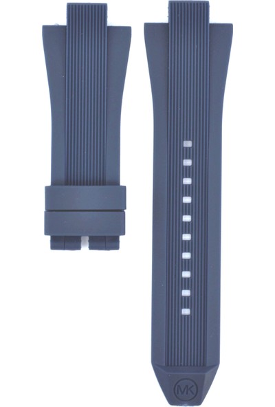 Ztd Strap Michael Kors Uyumlu Mk8295 13X29Mm Mavi Silikon Saat Kordonu Mkr101