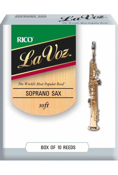 Rico Royal La Voz Soprano Saksofon Kamışı (10'lu) Soft Rico Royal La Voz Soprano Saksofon Kamışı (10'lu) Soft