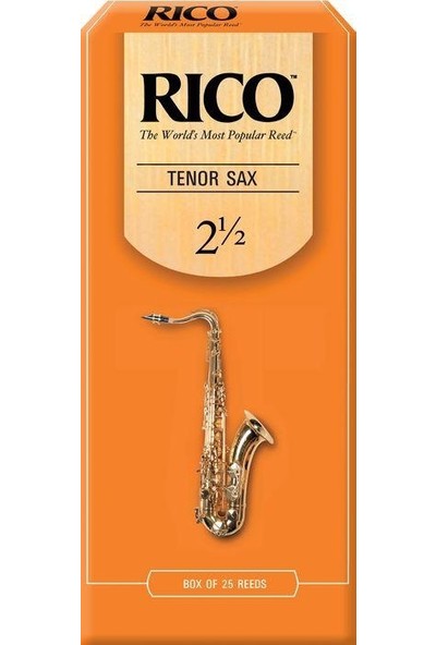 Rico Tenor Saksofon Kamışı (25'li) No.2,5 Rico Tenor Saksofon Kamışı (25'li) No.2,5