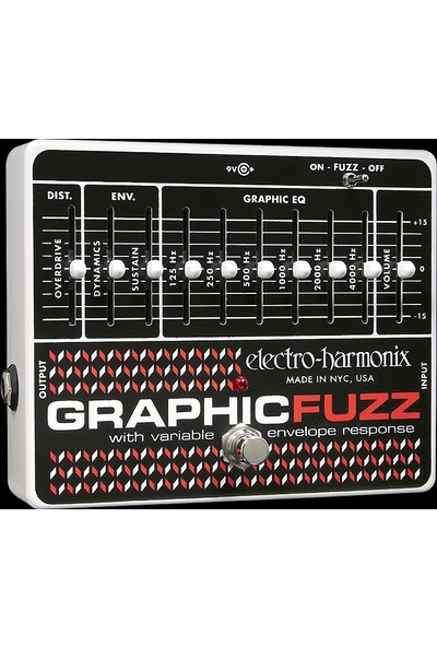 Electro Harmonix Graphic Fuzz XO EQ Distortion Sustainer Pedalı Electro Harmonix Graphic Fuzz XO EQ Distortion Sustainer Pedalı