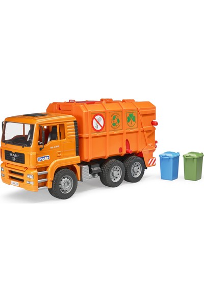Bruder Man Tga Çöp Kamyonu (Turuncu) BR02760