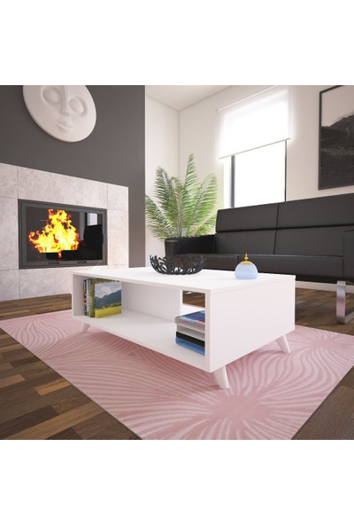 Nur Mobilya Lina Orta Sehpa Beyaz