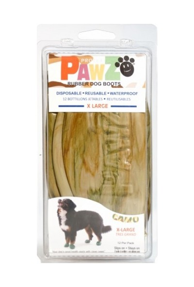 Pawz Camo Köpek Galoşu X-Large