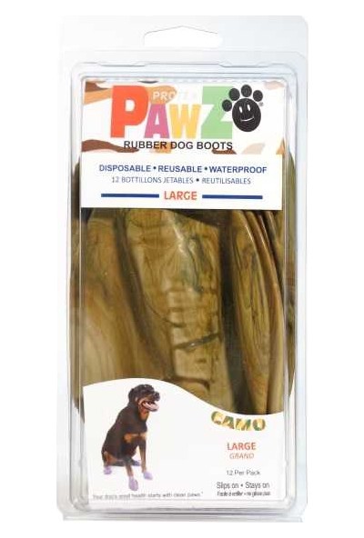Pawz Camo Köpek Galoşu Large