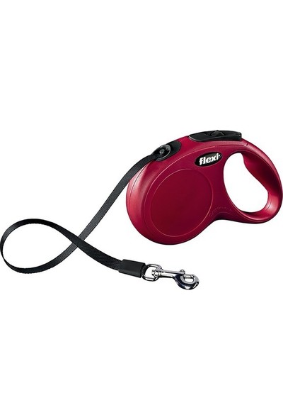 Flexi Yeni Klasik, Şerit Kayış, M: 5 M, Kırmızı Flexi Yeni Klasik, Şerit Kayış, M: 5 M, Kırmızı