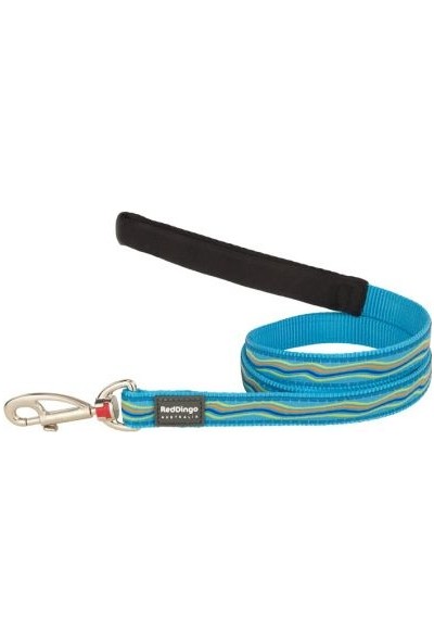 Red Dingo Dreamstream Desenli Uzatma Köpek Tasması 120Cm/25Mm Turkuaz