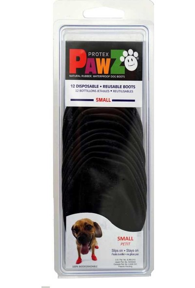 Pawz Siyah Köpek Galoşu Small