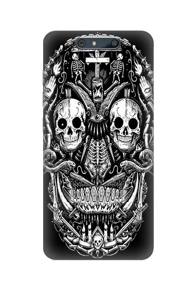 Teknomeg Turkcell T80 İskelet Baskılı Silikon Kapak Kılıf